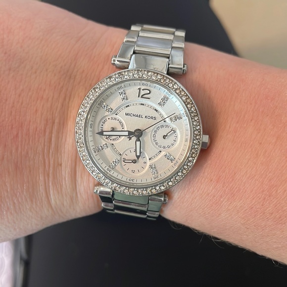 Michael Kors | Accessories | Authentic Michael Kors Silver Watch | Poshmark